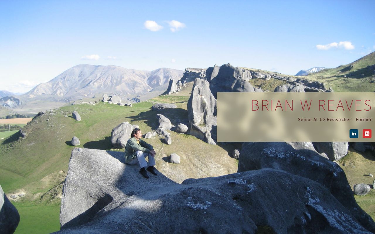 Brian W Reaves - UX-AI Researcher